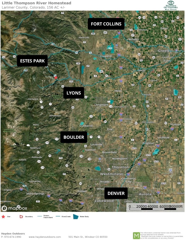 Little Thompson River Homestead - Hunting Land for Sale ...