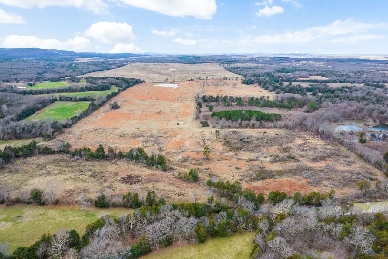 70 Acres with Full Time Creek Close to Sans Bois Wildlife Managment ...